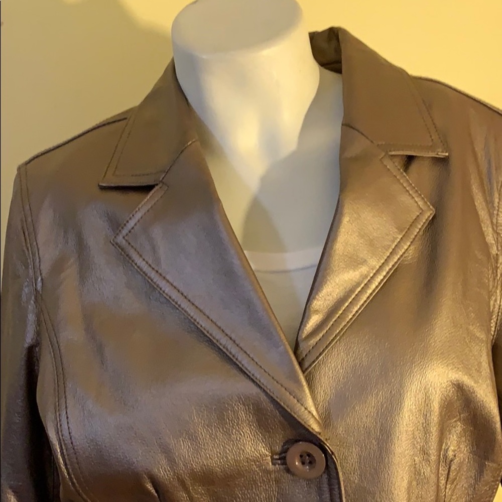 Uniform Pewter Leather Jacket By John Paul Richard - Gem
